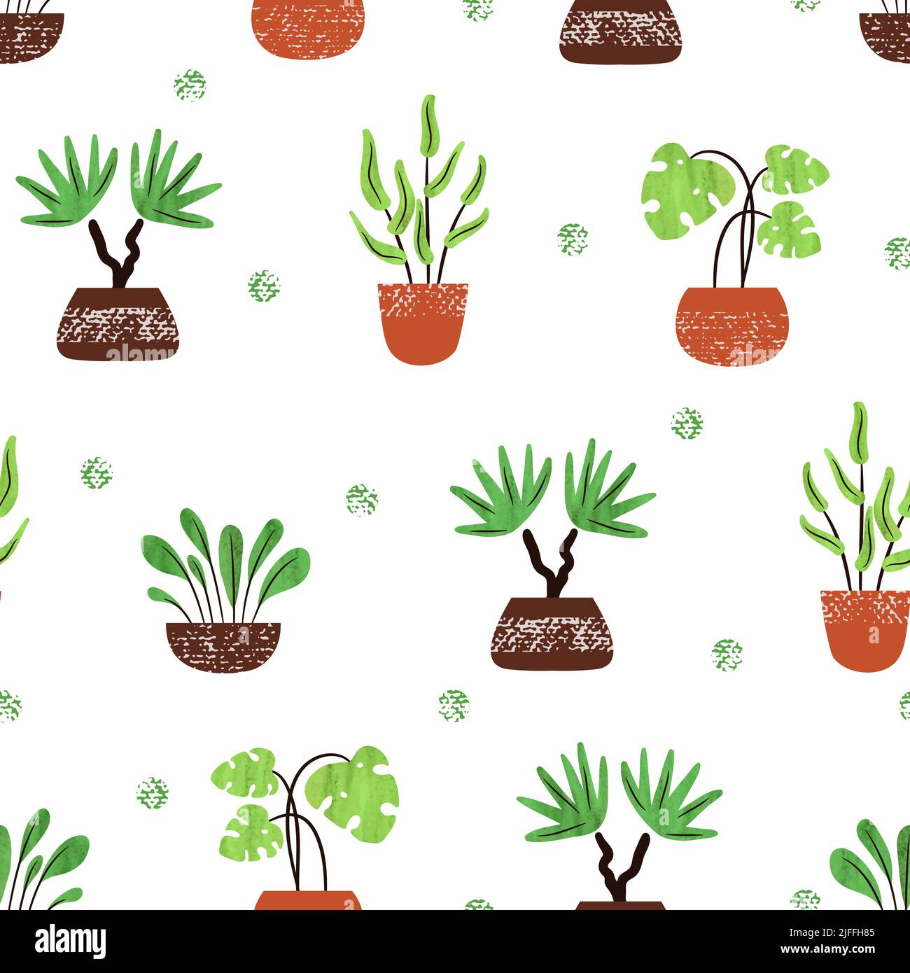 House plant indoor plant watercolor pot hi-res stock photography and ...