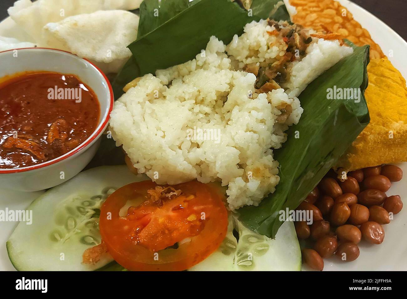 Nasi Bakar Grilled Rice, Traditional Food of Indonesia, Jakarta ...