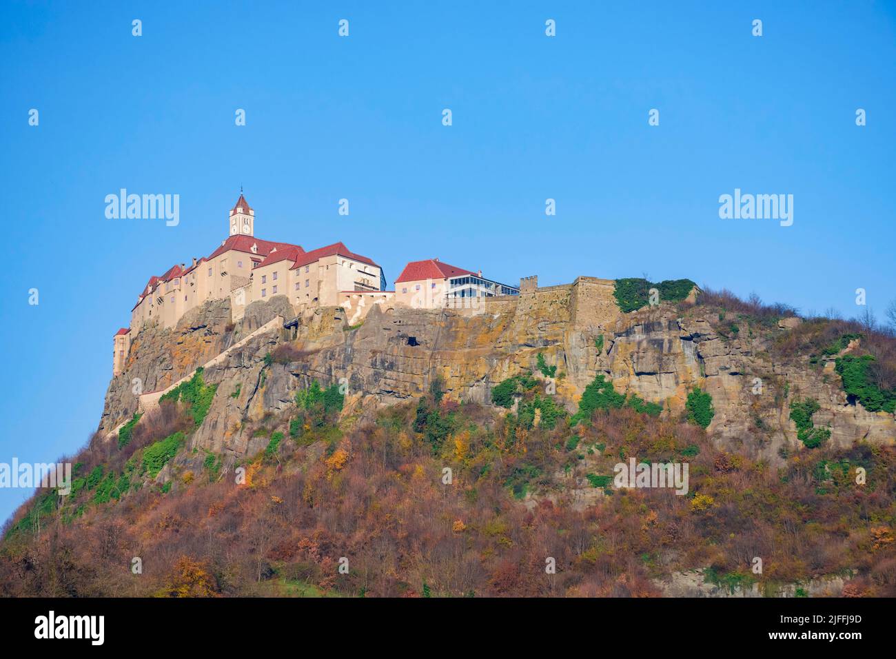 Medieval castle on a dormant volcano hi-res stock photography and ...