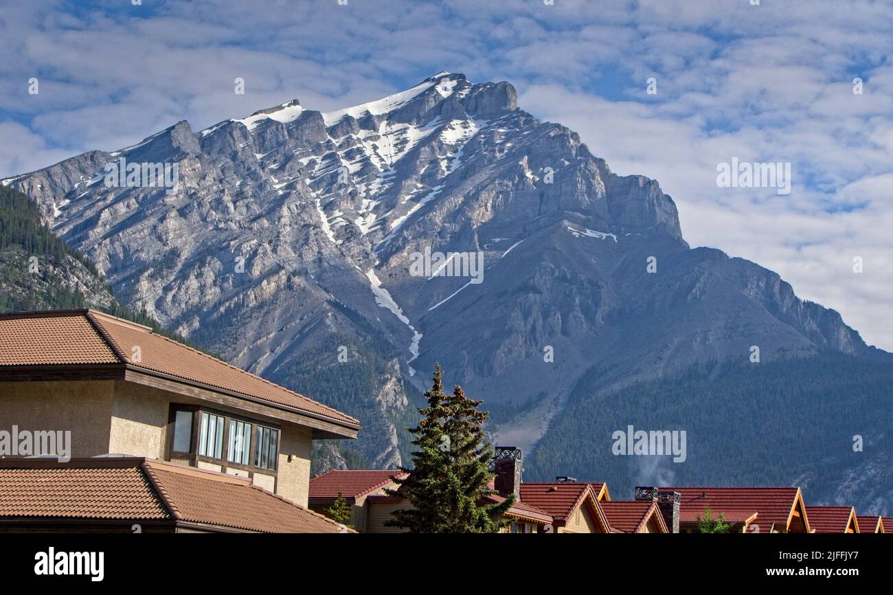 Cascade Mountain Banff Alberta Stock Photo - Alamy