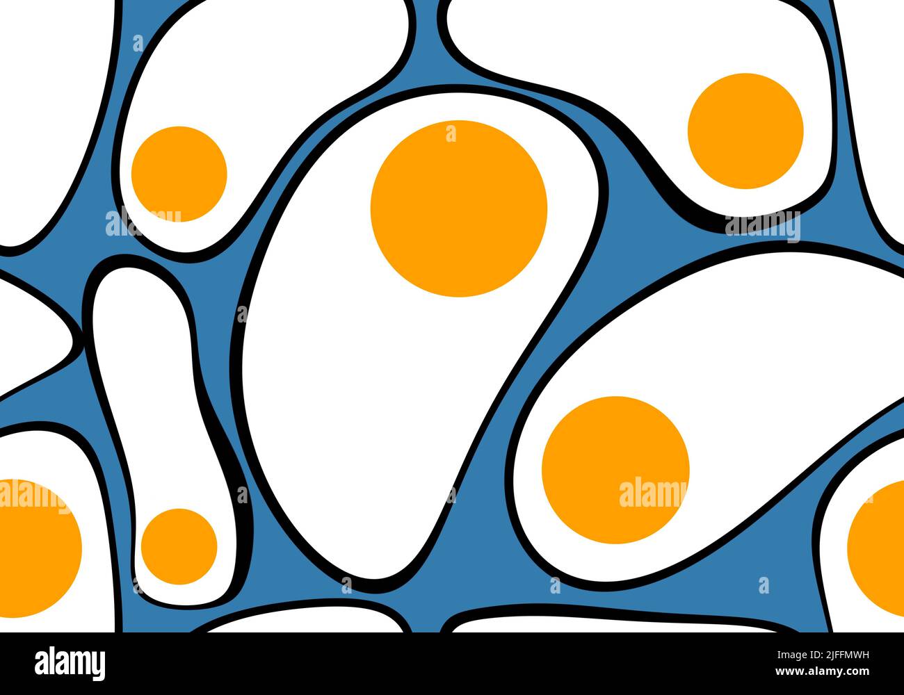 Breakfast seamless scrambled egg pattern for fabrics and kids and ...