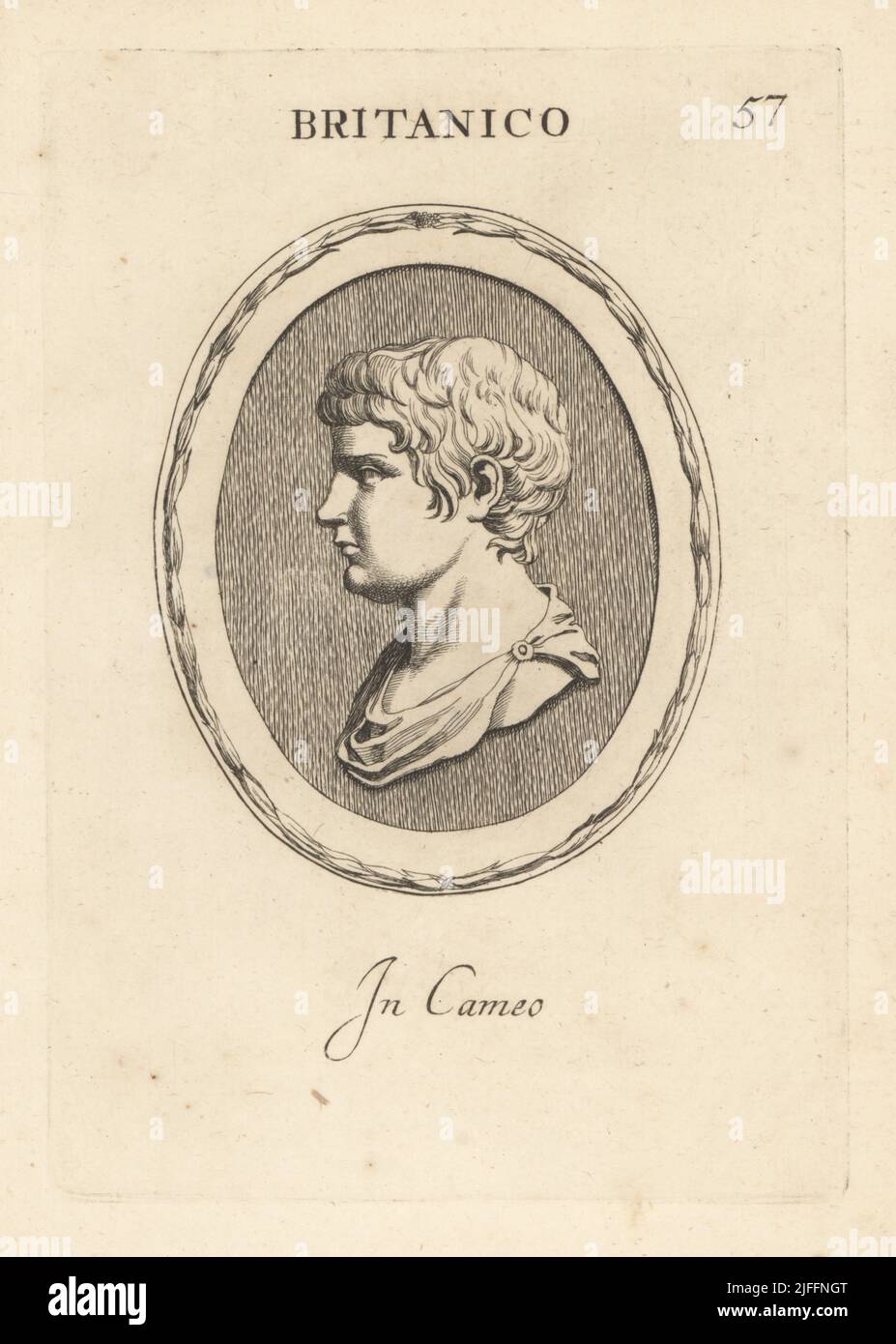 Bust of Tiberius Claudius Caesar Britannicus or Britannicus, AD 41- 55 ...