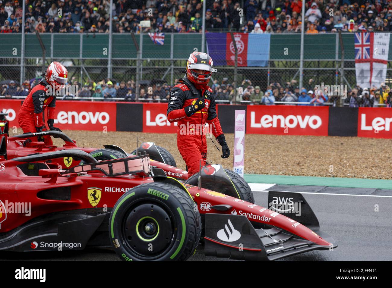 SAINZ Carlos (spa), Scuderia Ferrari F1-75, portrait pole position ...