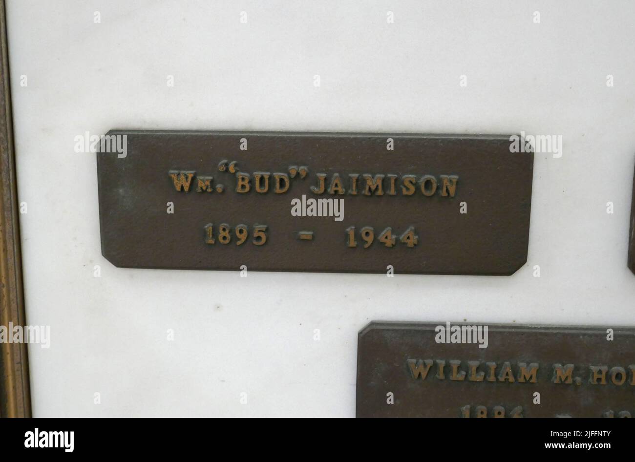 Inglewood, California, USA 29th June 2022 Actor Bud Jamison's Grave in ...