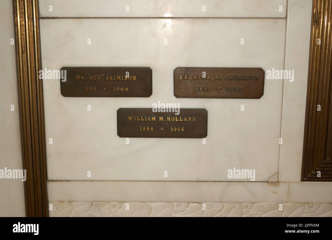 Inglewood, California, USA 29th June 2022 Actor Bud Jamison's Grave in ...