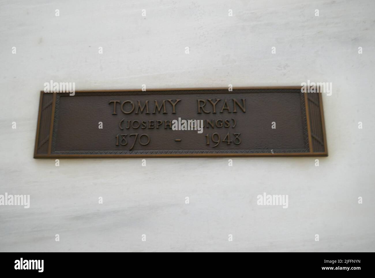Inglewood, California, USA 29th June 2022 Boxer Tommy Ryan's Grave in ...