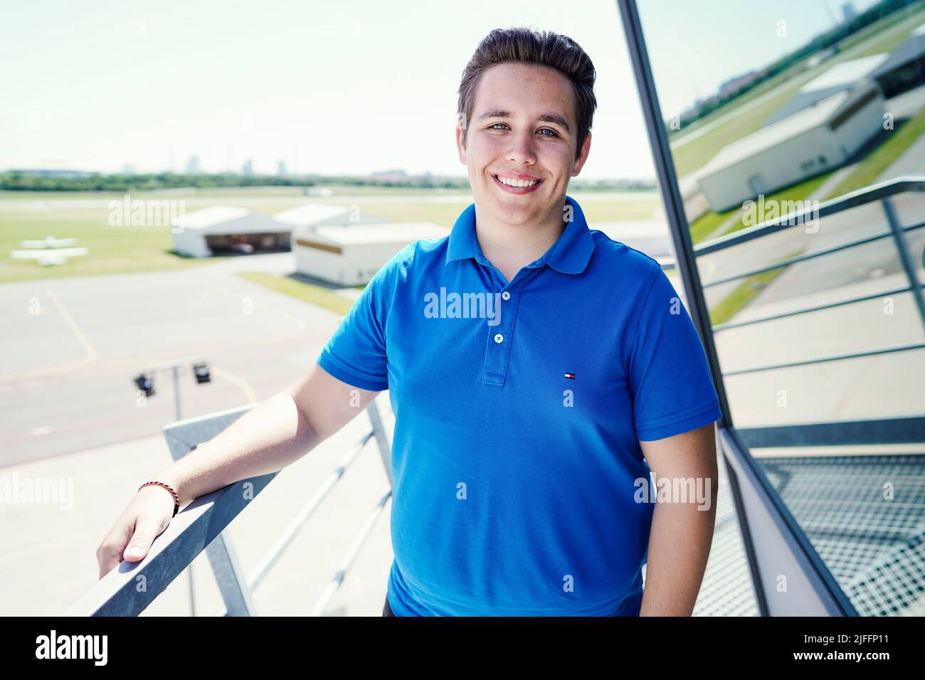 Mannheim, Germany. 13th May, 2022. Tim Eggert, air traffic controller ...
