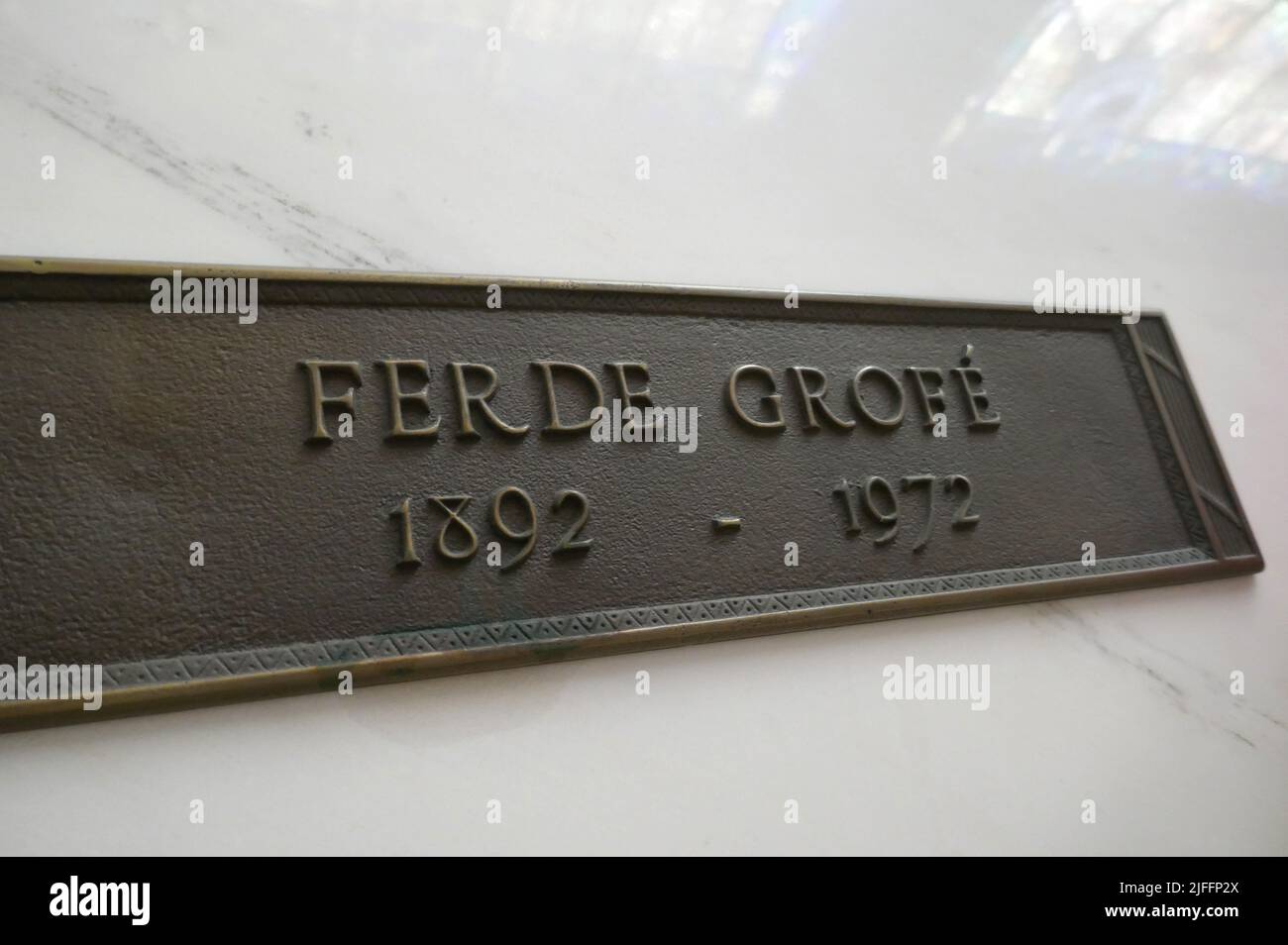 Inglewood, California, USA 29th June 2022 Composer Ferde Grofe's Grave ...