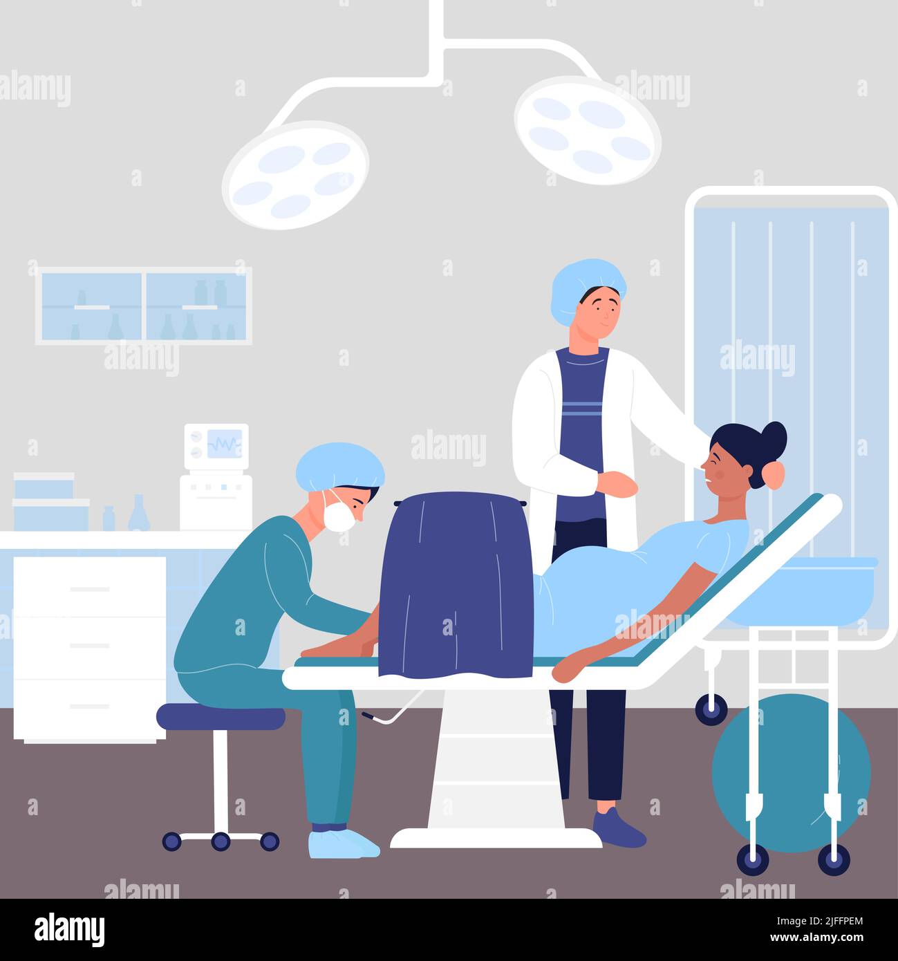 Medical care from obstetrician gynecologist to pregnant woman ...