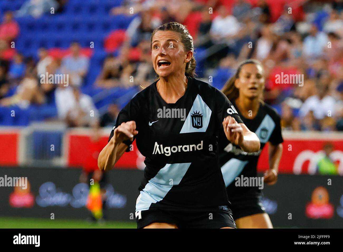 HARRISON, NJ - JULY 02: Paige Monaghan (4) of NJ/NY Gotham FC during ...