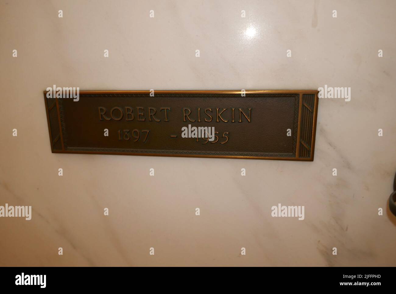 Inglewood, California, USA 29th June 2022 Screenwriter Robert Riskin's ...