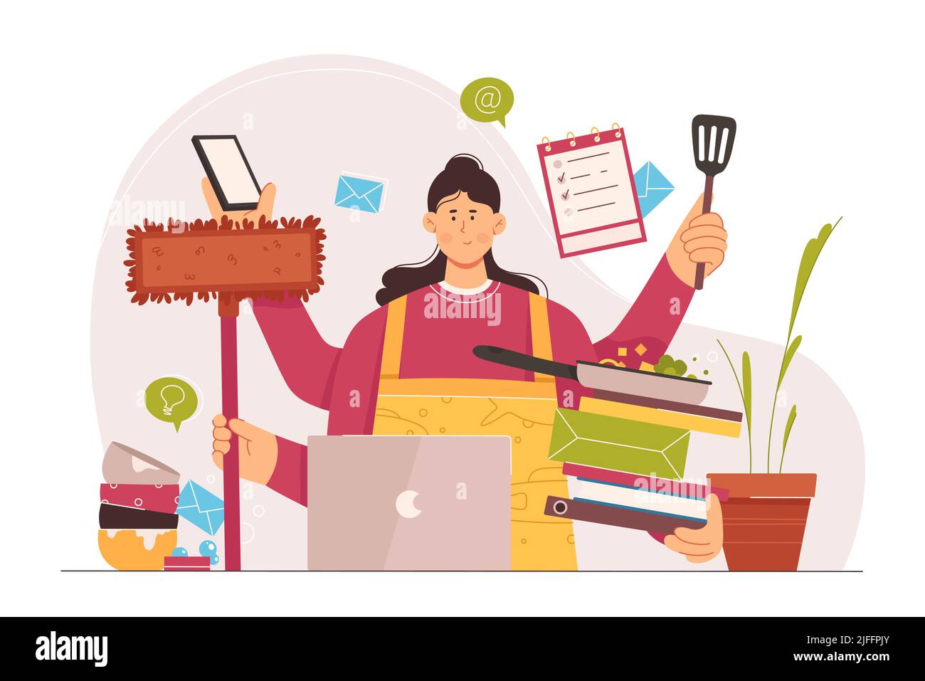 Household management book Stock Vector Images - Alamy