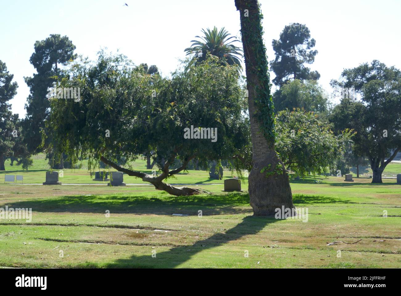 Inglewood, California, USA 29th June 2022 Inglewood Park Cemetery on ...