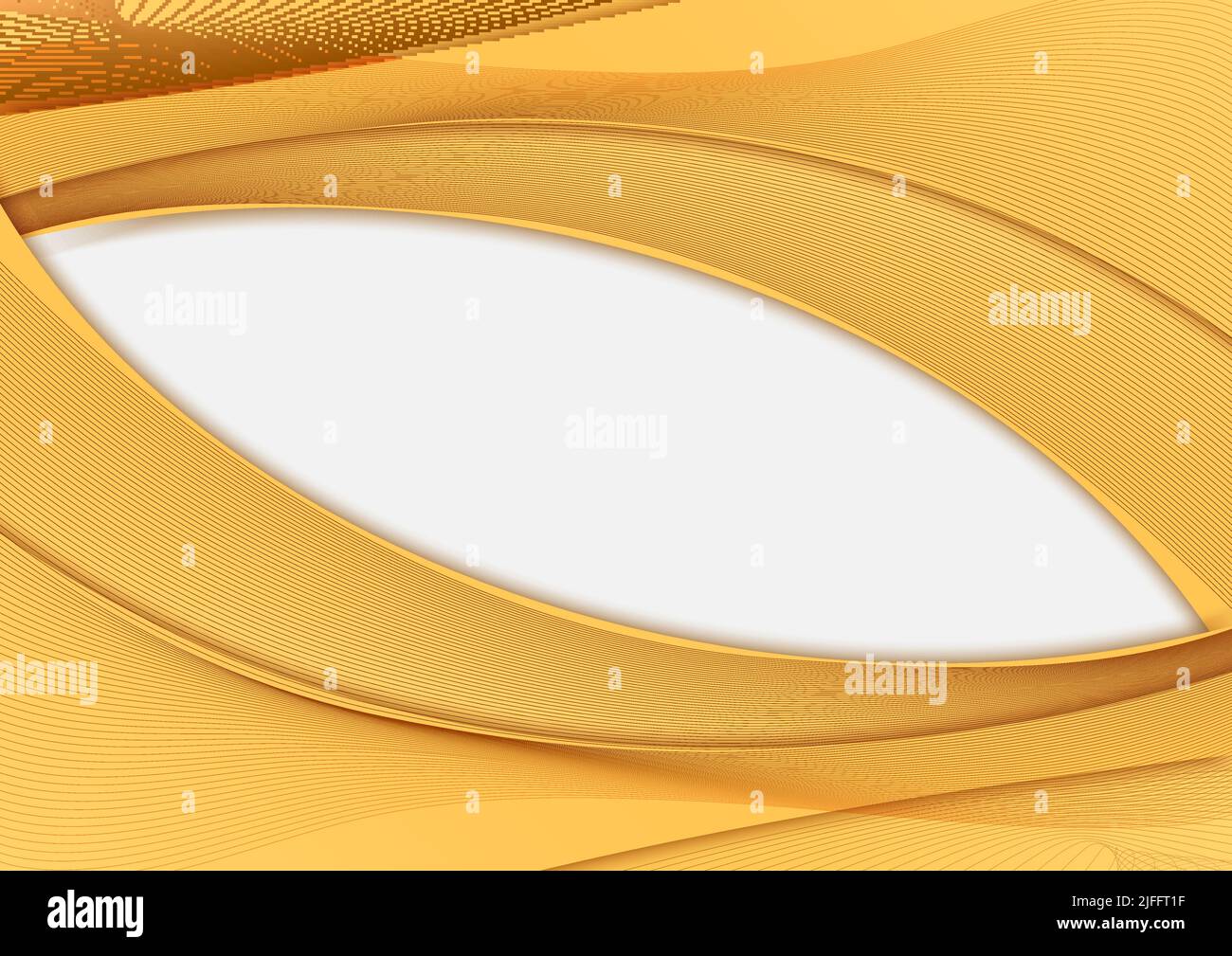 Abstract template header yellow curve with line elements texture ...