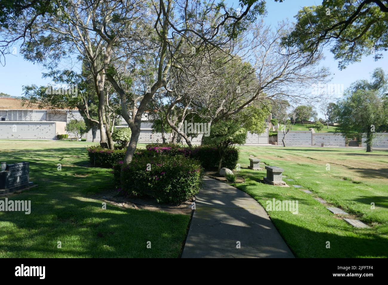 Inglewood, California, USA 29th June 2022 Inglewood Park Cemetery on ...