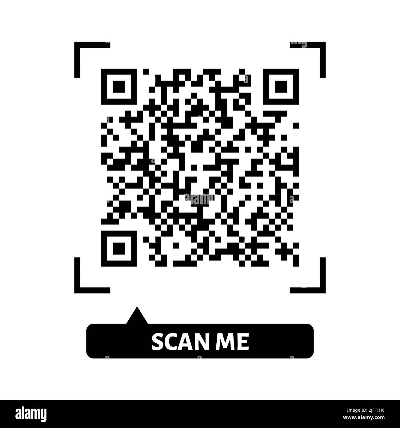 Scan me QR code design. QR code for payment, text transfer with scan me ...