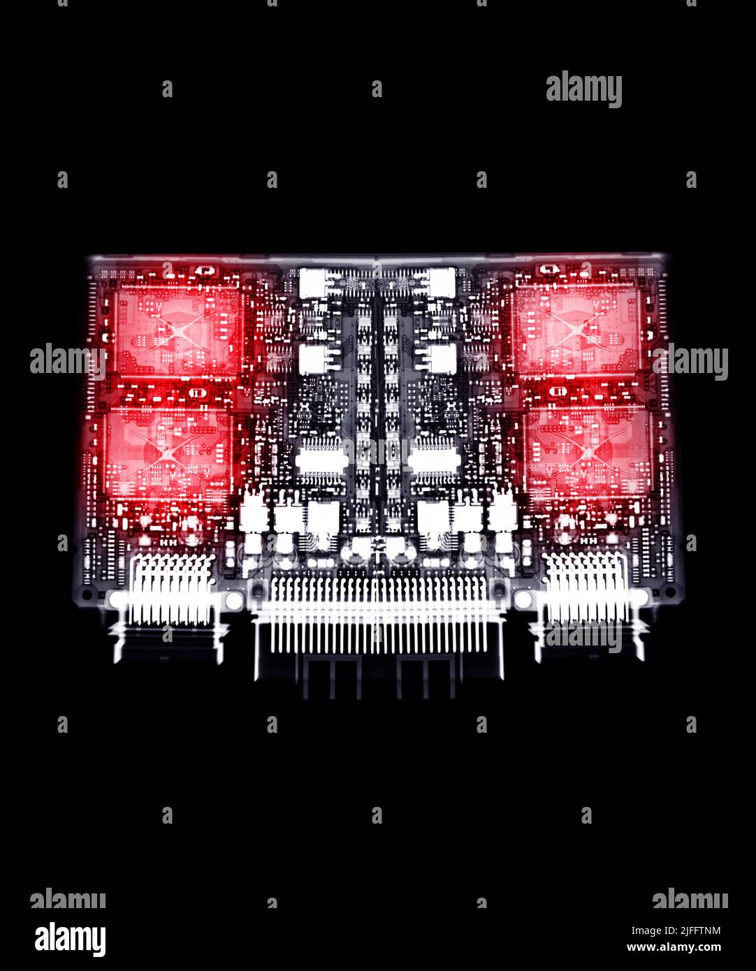 X-ray image of engine control unit or ECU in Motorcycle is a type of ...