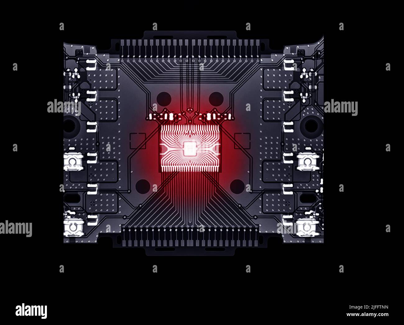 X-ray image of engine control unit or ECU in Motorcycle is a type of ...
