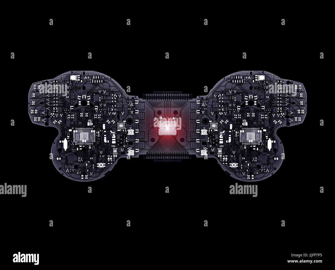X-ray image of engine control unit or ECU in Motorcycle is a type of ...