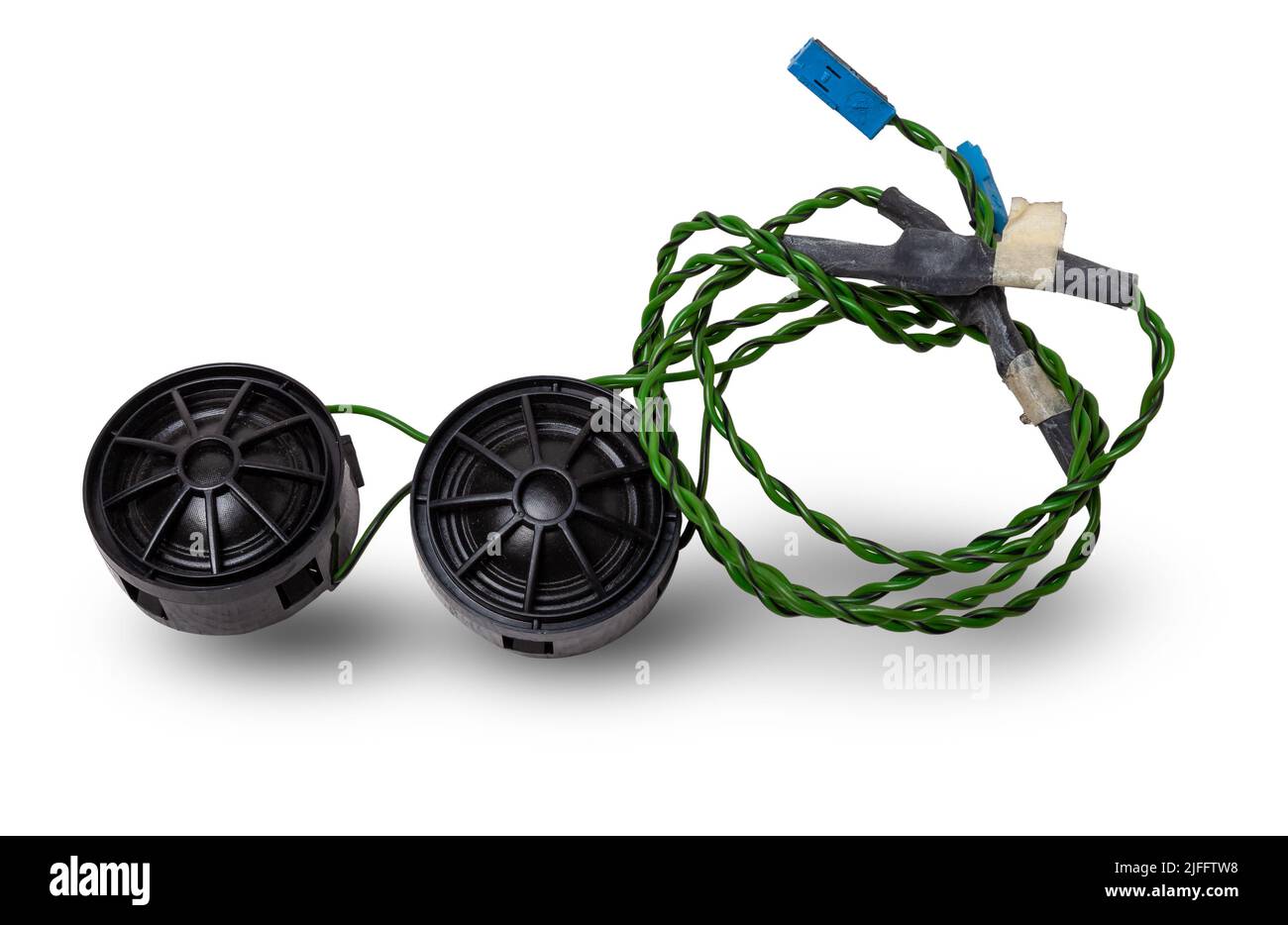 Two speakers of an acoustic system - an audio for playing music in a ...