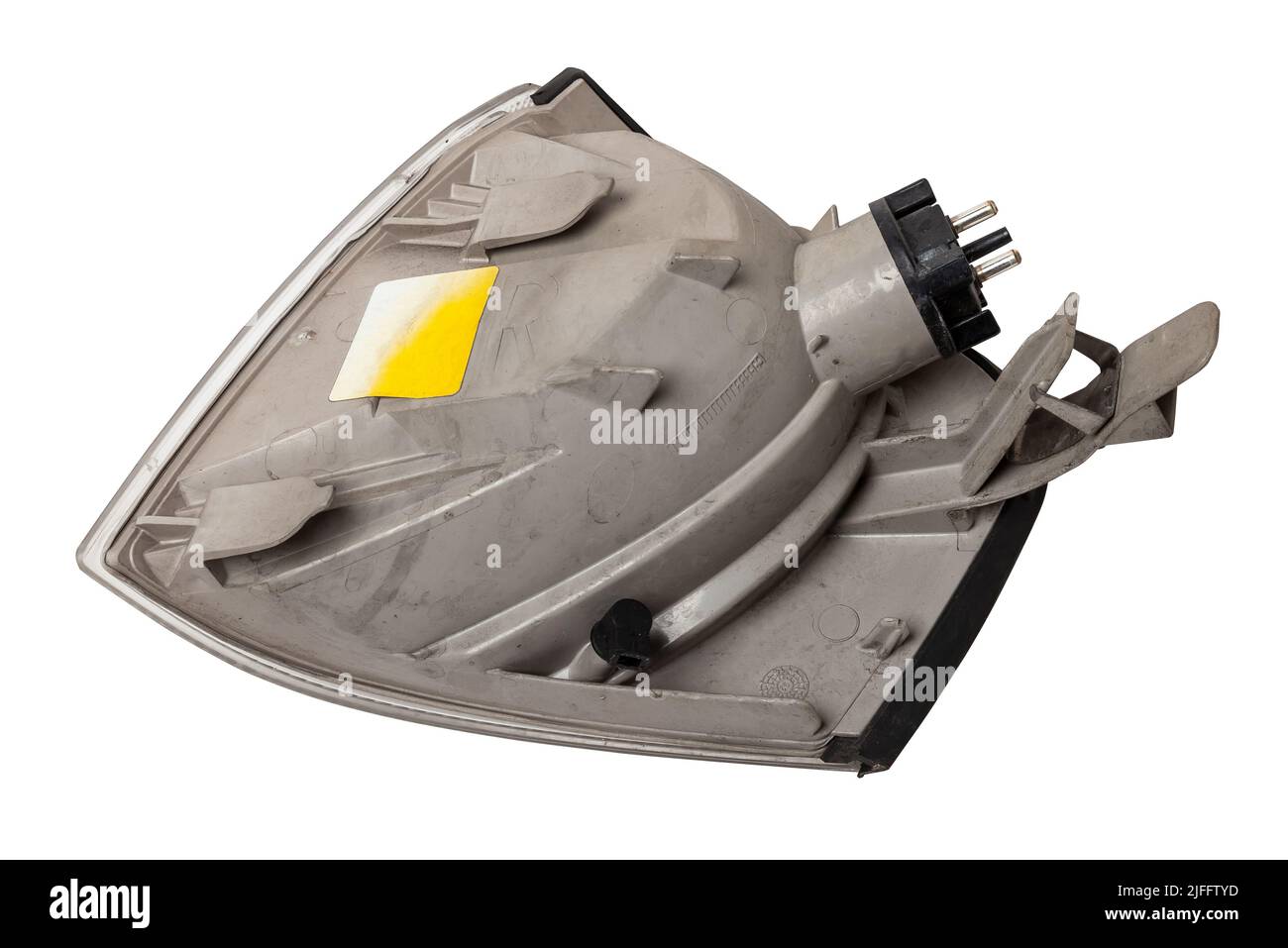 The details of the front turn signal of the car. Turn lamp of the car ...