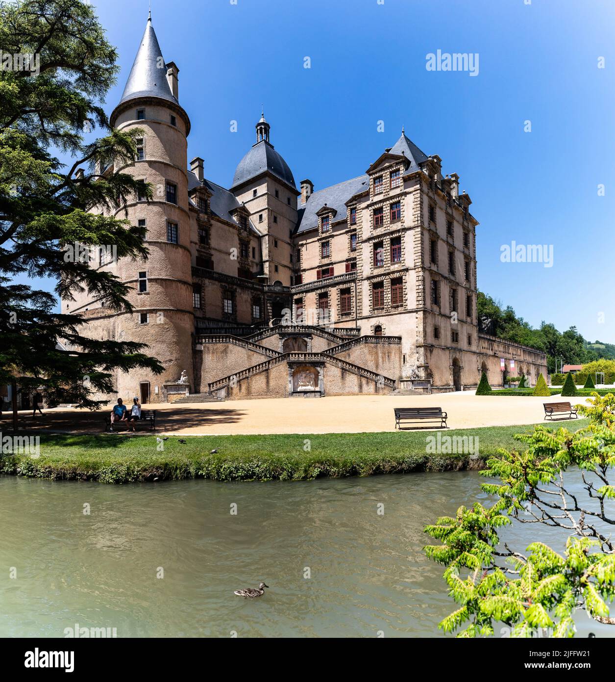 France. Isere (38) Route Napoleon. Park and castle of Vizille, cradle ...