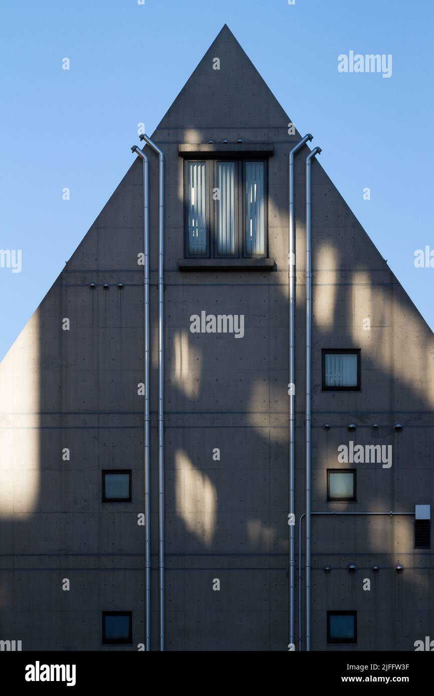 A building with sharply pointed roof in Tokyo, Japan Stock Photo - Alamy