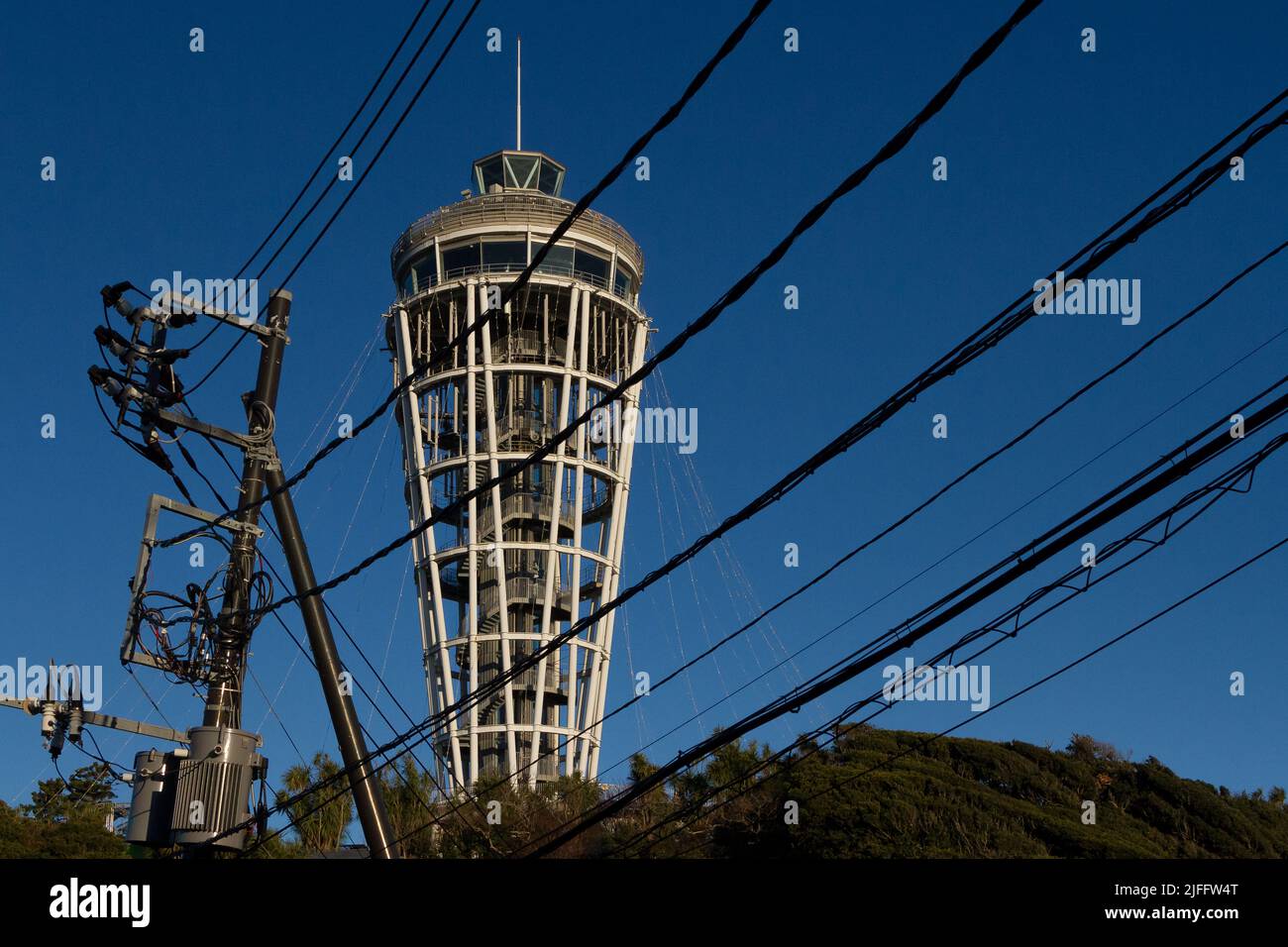Enoshima lighthouse (Enoshima Sea Candle) on Enoshima island, Kanagawa ...