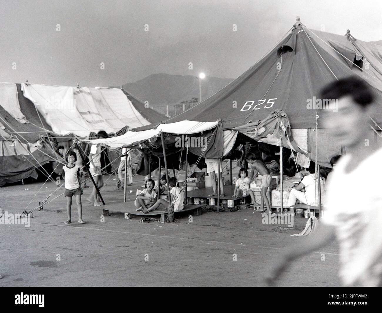 Shek Kong Vietnamese Detention Centre, erected in a matter of weeks in ...