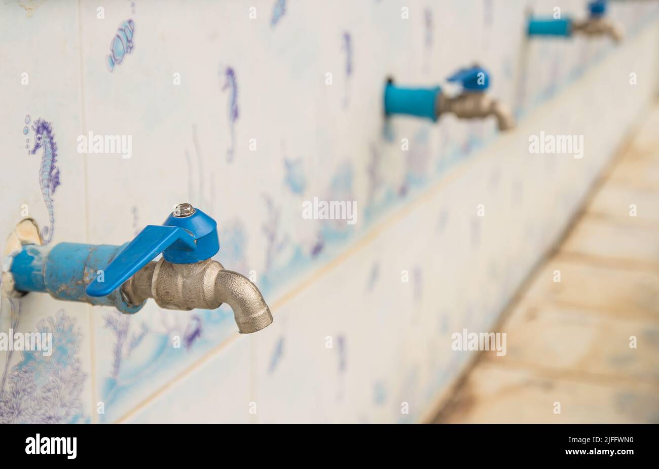 Closeup old water tap valve Stock Photo - Alamy