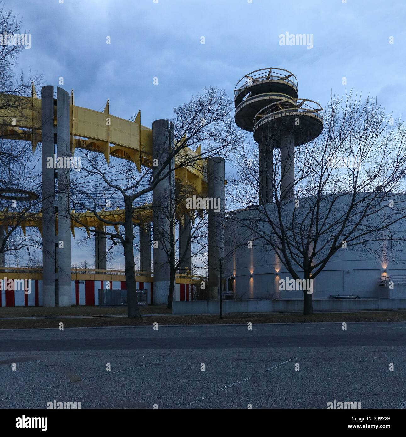 New York State Pavilion for Expo by Philip Johnson Stock Photo - Alamy