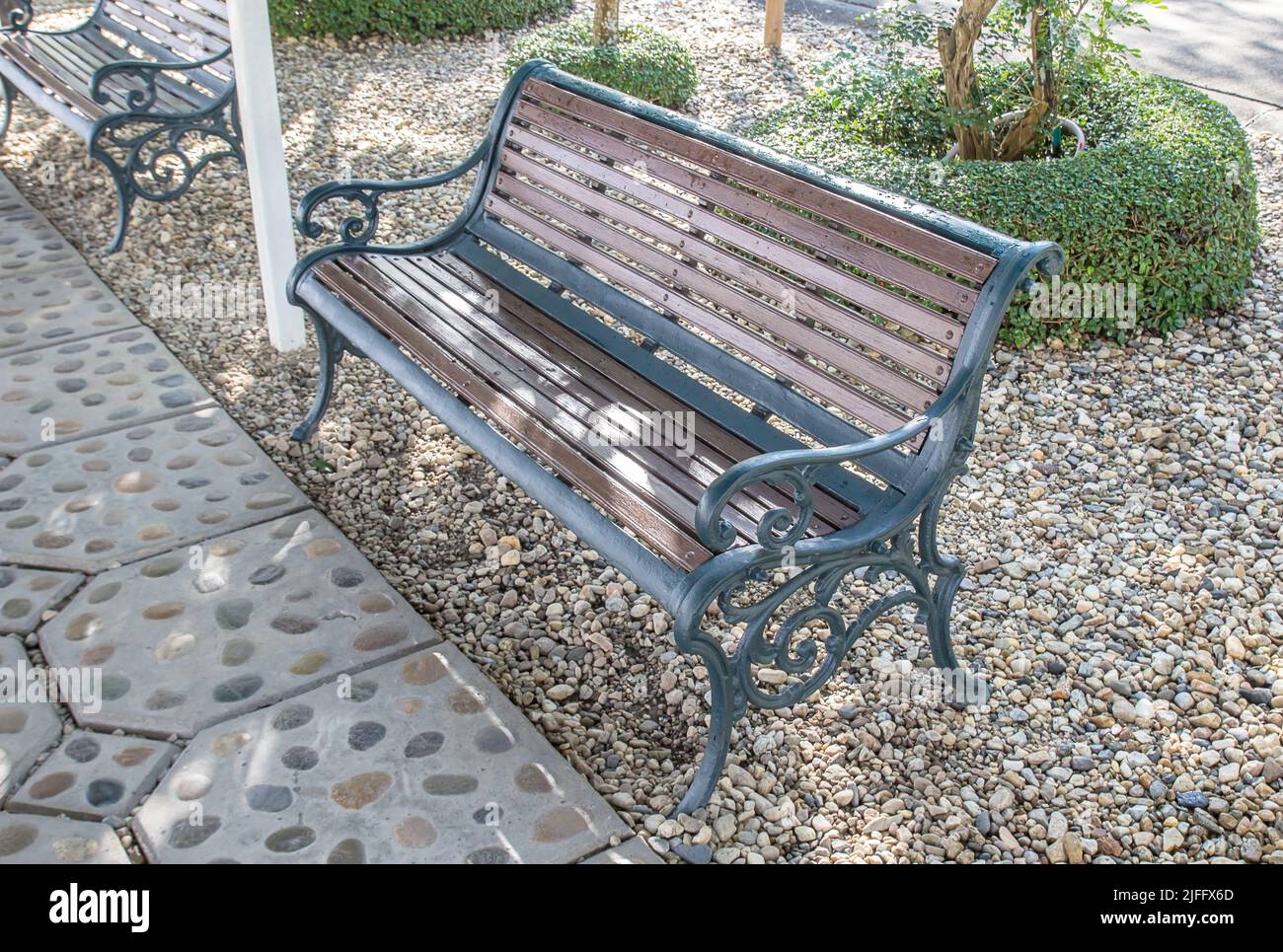 Close up of bench hi-res stock photography and images - Alamy