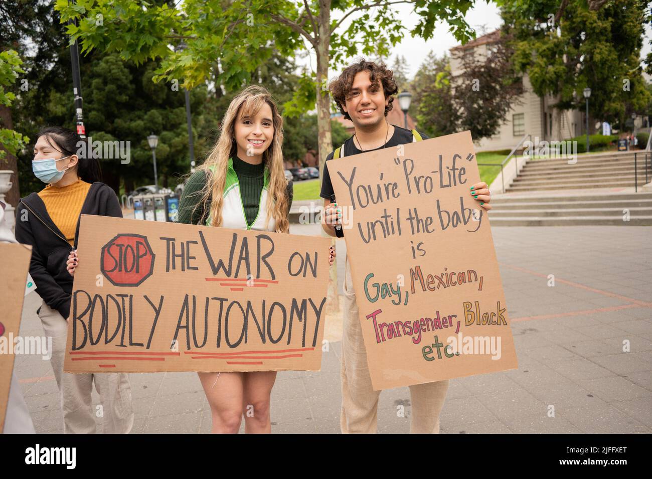 Berkeley, United States. 02nd July, 2022. Pro Choice Protesters march ...