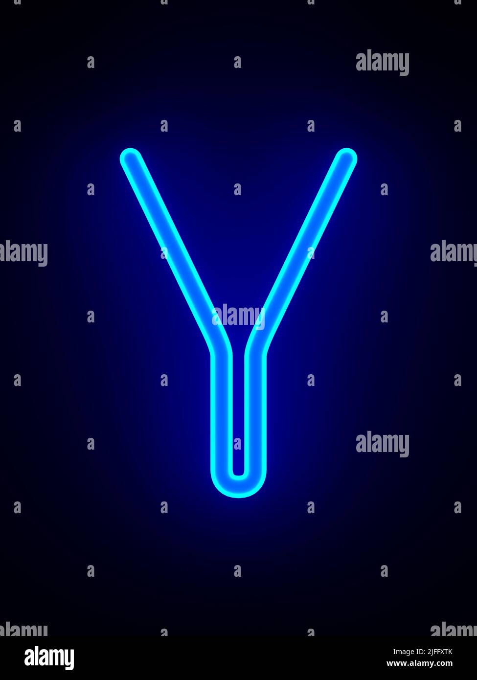 Neon letter y hi-res stock photography and images - Alamy