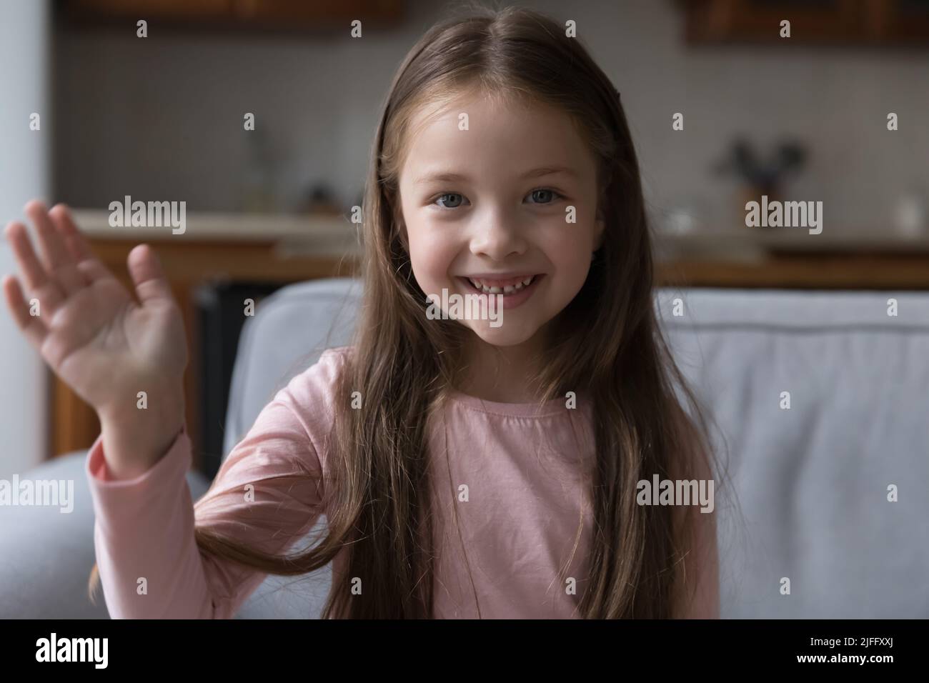 Hello gesture child hi-res stock photography and images - Alamy