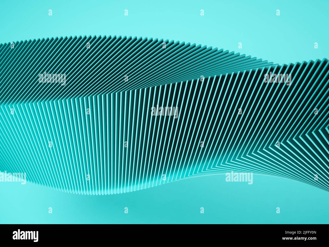 Abstract architecture background. Twist geometric shapes with blue ...