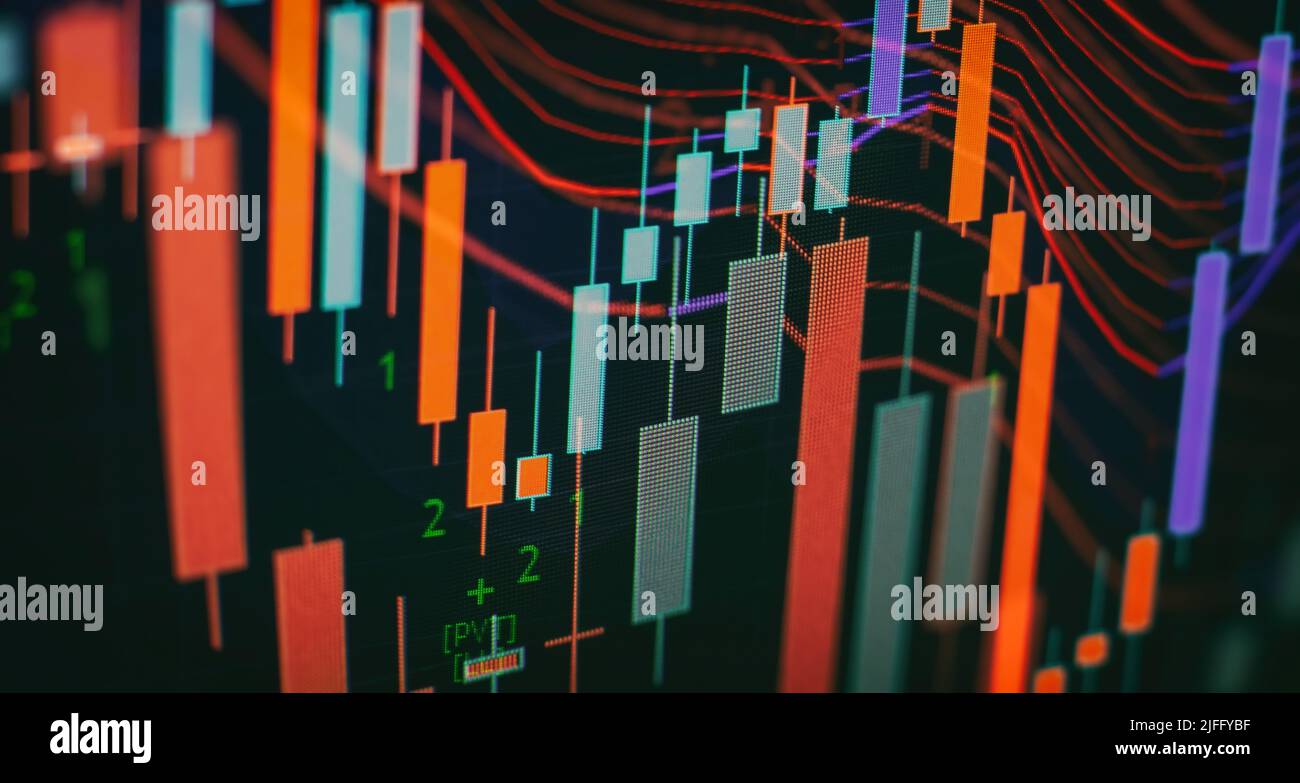 Economy trends background for business idea and all art work design ...