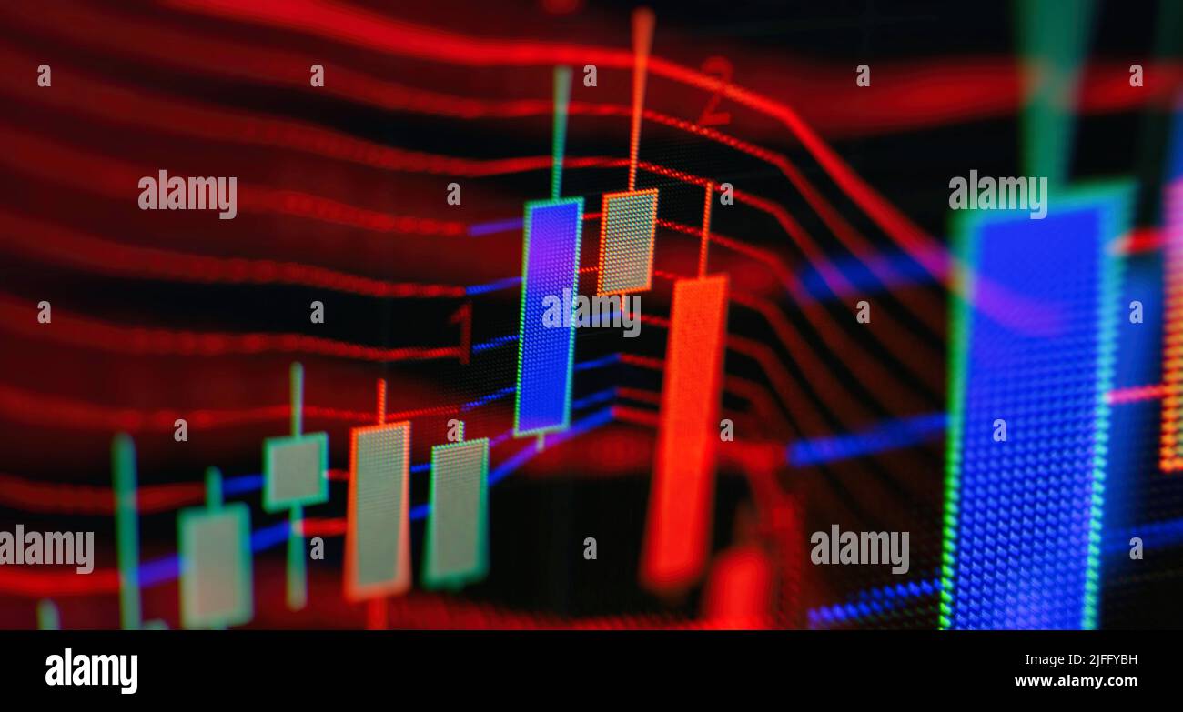 Economy trends background for business idea and all art work design ...