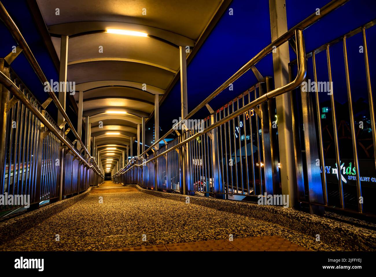 Overhead Bridge beside The Rail Mall situated along Upper Bukit Timah ...