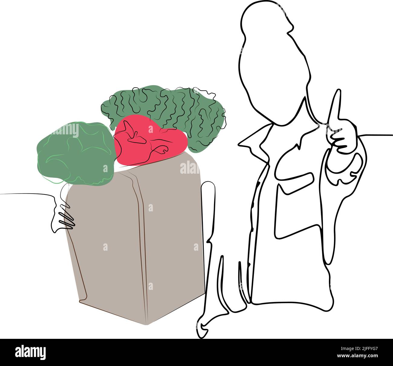 Woman holding grocery bag vector illustration Stock Vector Image & Art ... Woman holding grocery bag vector illustration Stock Vector Image & Art ...