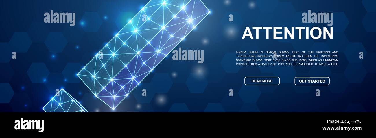 Exclamation mark low poly hi-res stock photography and images - Alamy