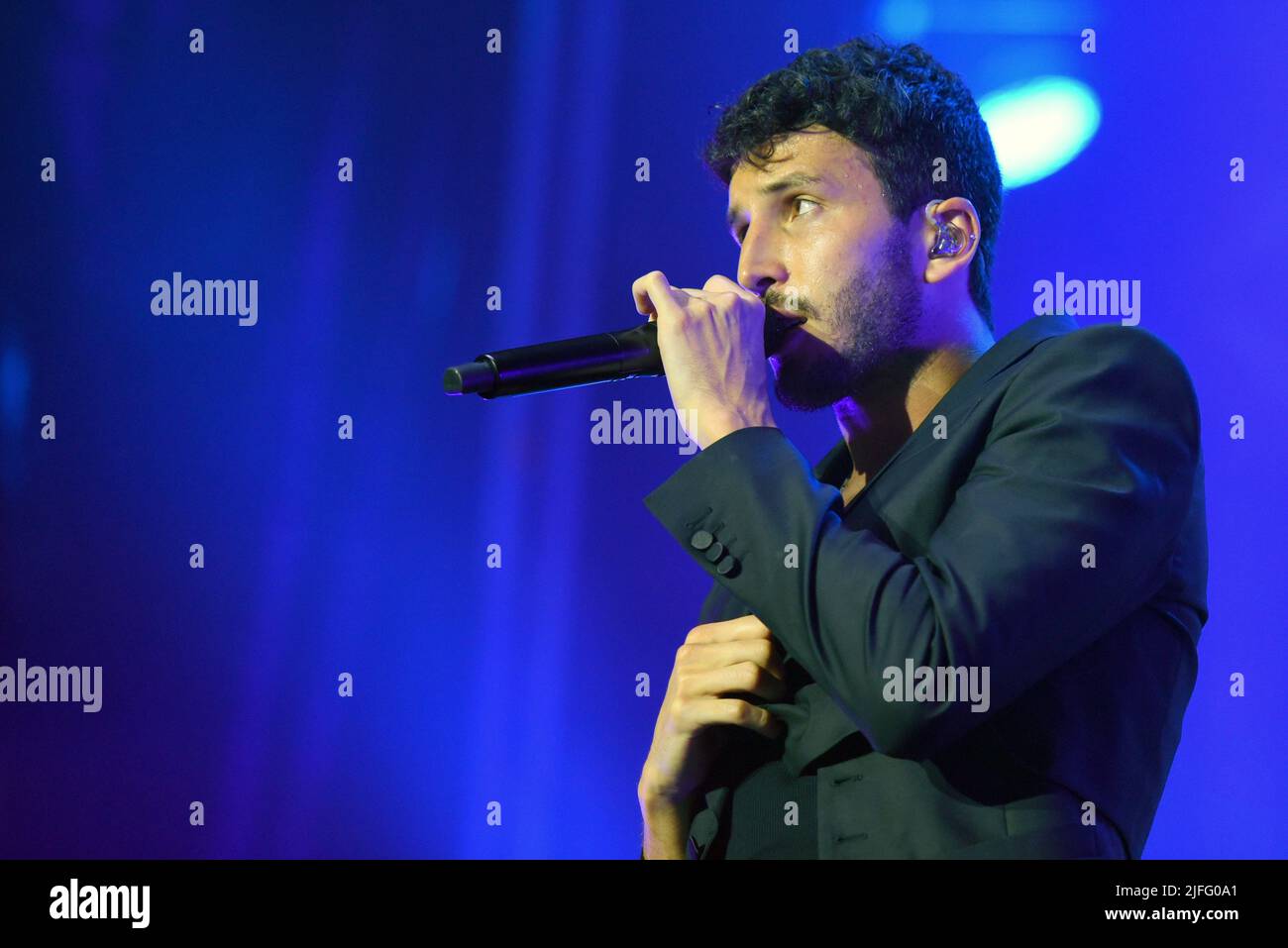 Colombian singer Sebastian Yatra performs at the Tarraco Arena ...