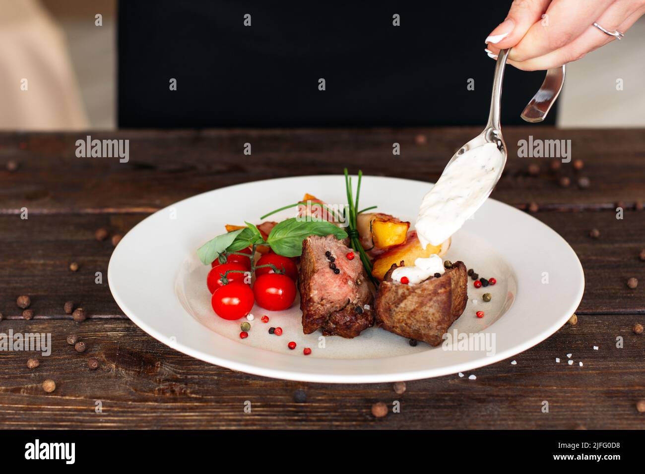 Pork free menu food hi-res stock photography and images - Alamy