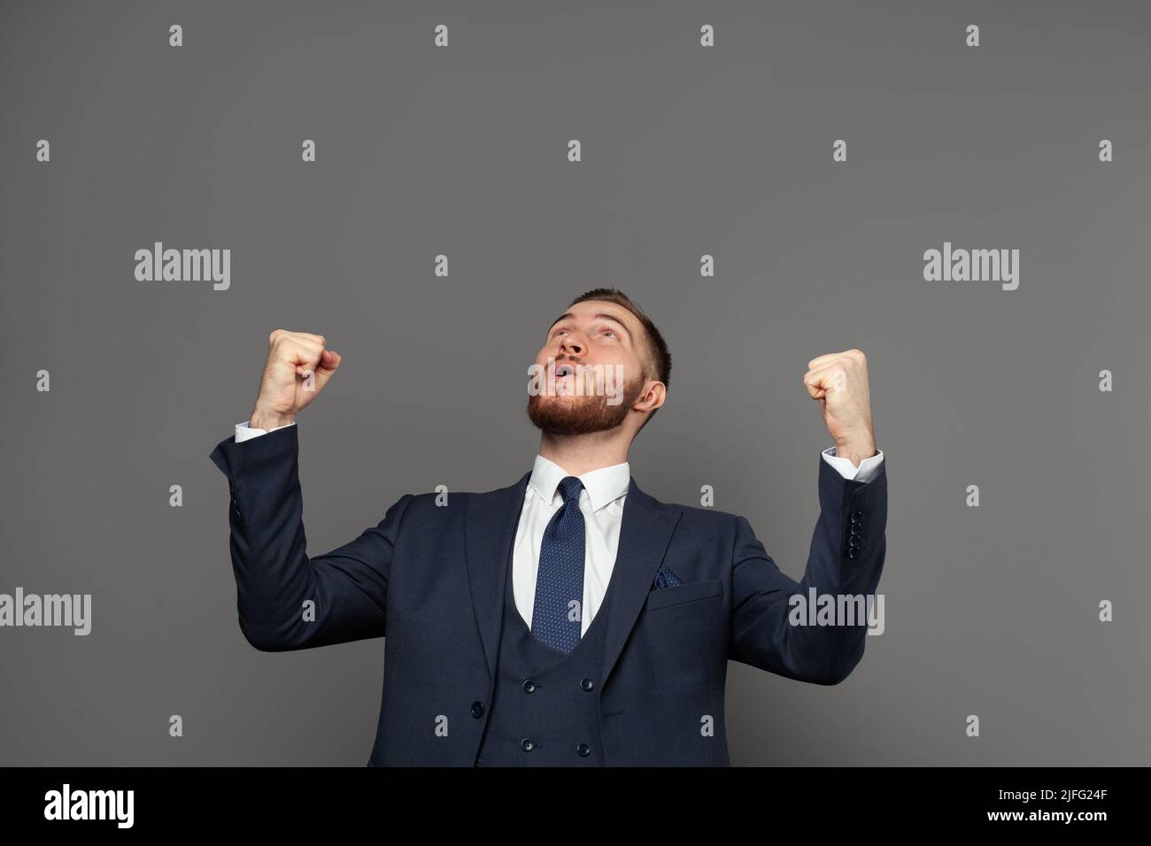 Business success, win and good dial concept. Successful winner business ...