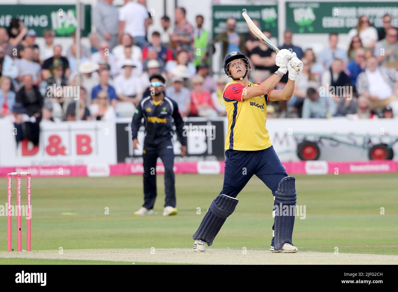 Michael Pepper hits 4 runs for Essex during Essex Eagles vs Glamorgan ...