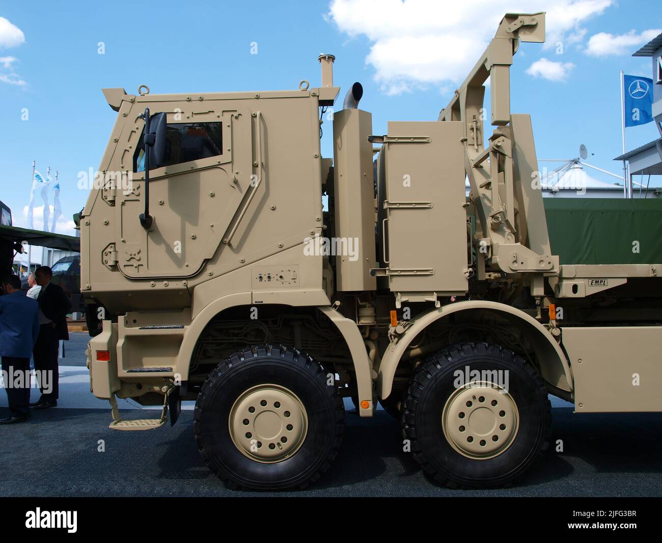 Mercedes-Benz Actross 8x8 in Eurosatory 2008 Military exibition Stock ...