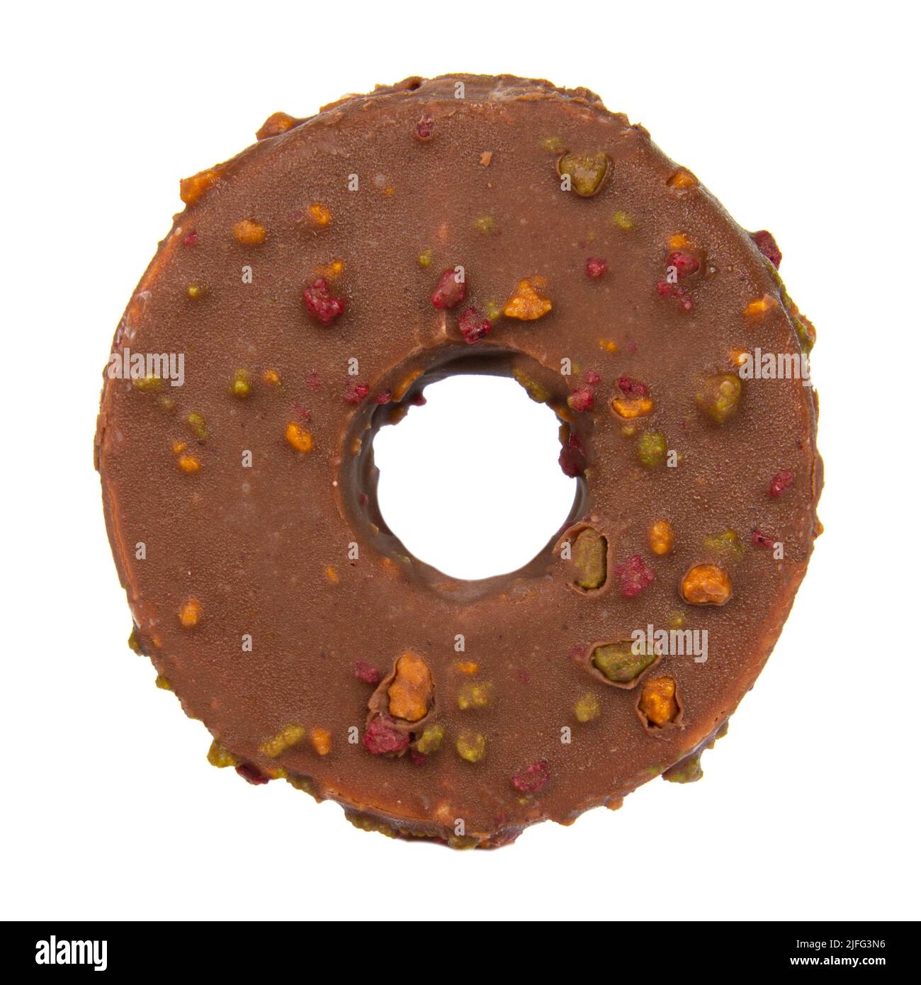 Chocolate round circle ice cream isolated on the white background Stock ...