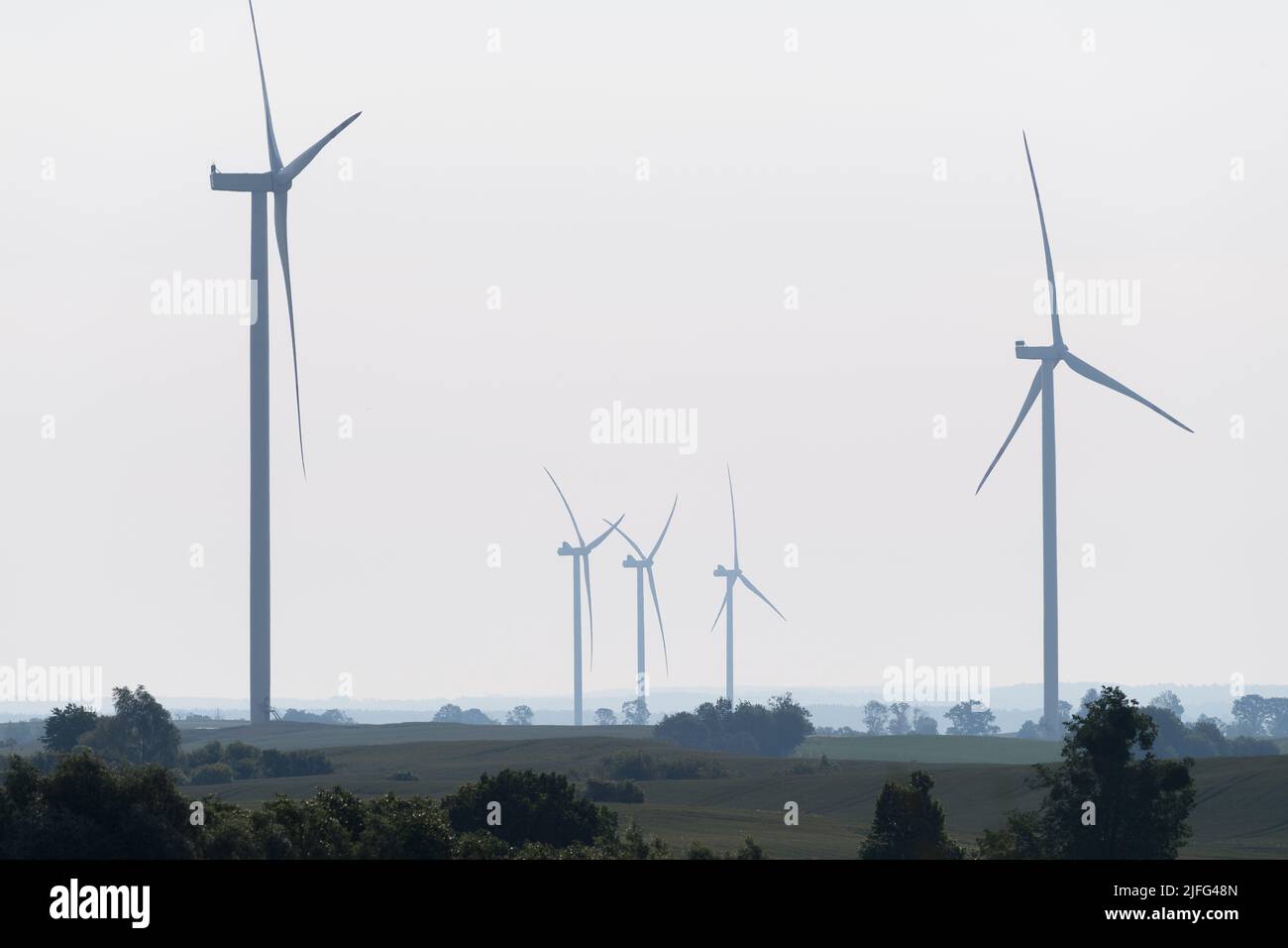 Poland wind turbine shadow hi-res stock photography and images - Alamy