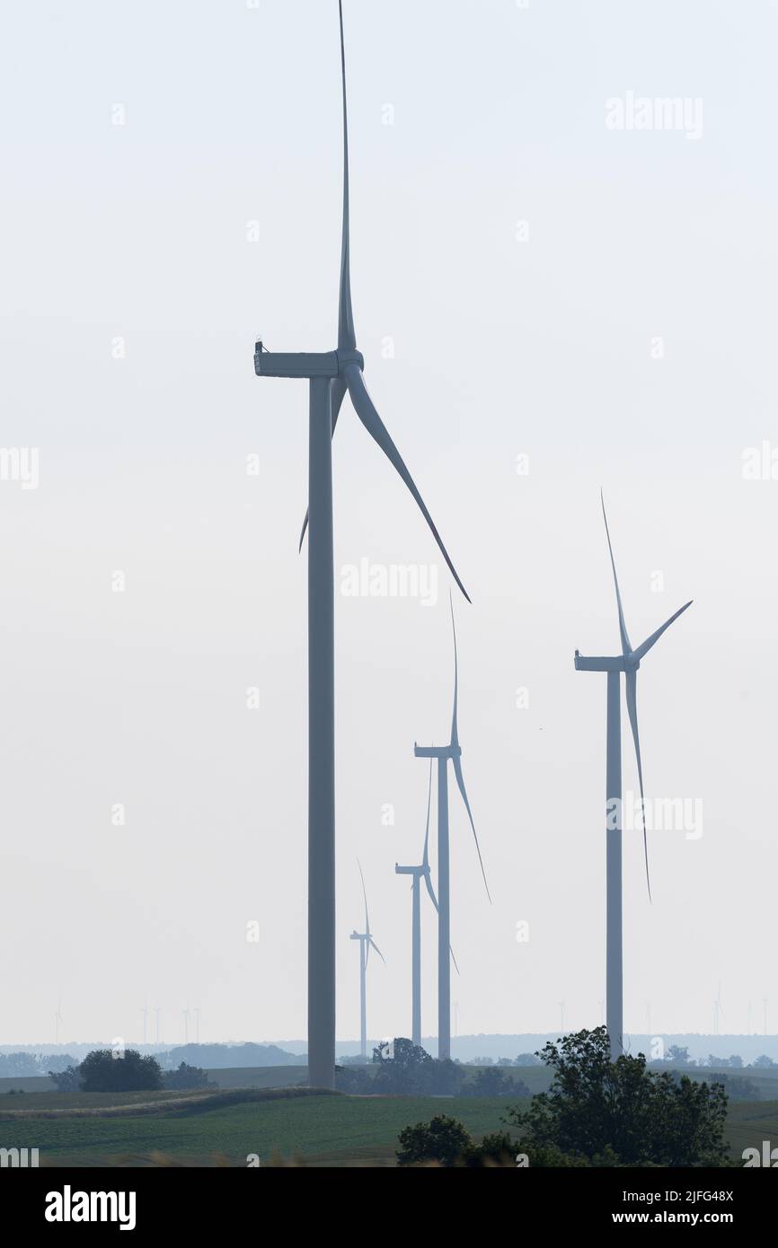 Poland wind turbine shadow hi-res stock photography and images - Alamy
