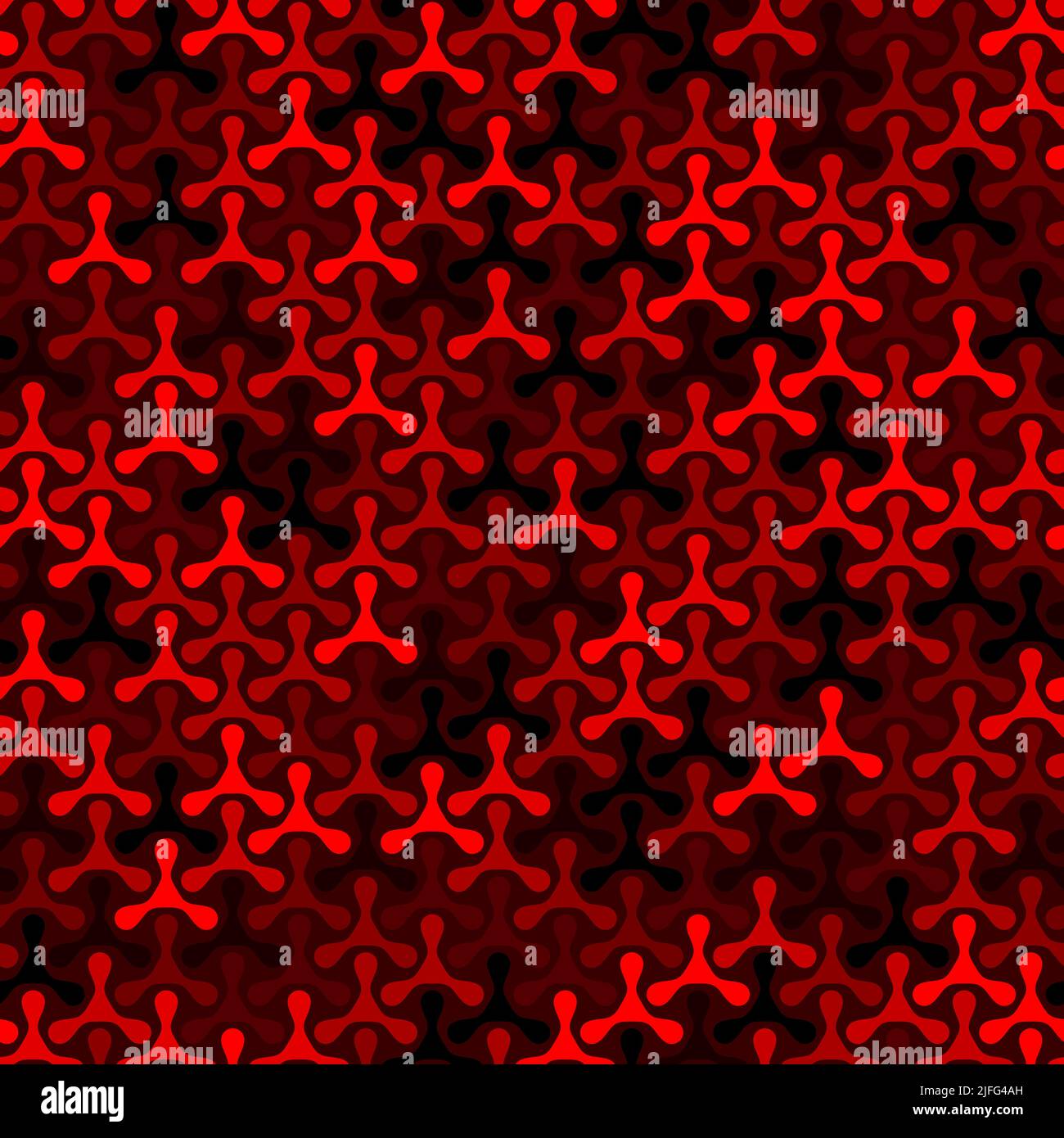Seamless Geometric Ruby Triangles on Black Background Vector Pattern ...